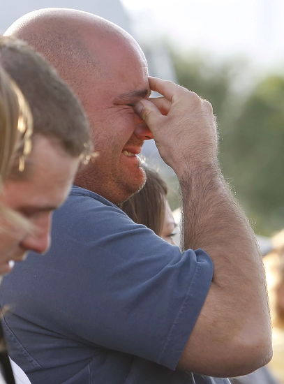 Mike Marasco Breaks Down Cries Memorial Editorial Stock Photo - Stock ...