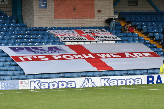 Peterborough United Flags During Efl Sky Editorial Stock Photo - Stock ...