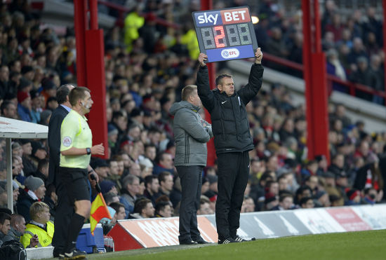 Fourth Official Christopher Sarginson Holds Sign Editorial Stock Photo ...
