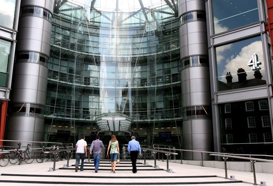 Channel 4 Employees Enter Channel 4 Editorial Stock Photo - Stock Image ...