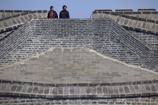 Tourists Take View Ramparts On Deshengmen Editorial Stock Photo - Stock ...