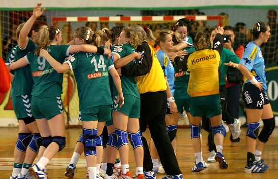 Players Kometal Gjorce Petrov Celebrate After Editorial Stock Photo ...