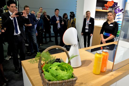Visitors Watch Presentation Smart Kitchen Concept Editorial Stock Photo ...