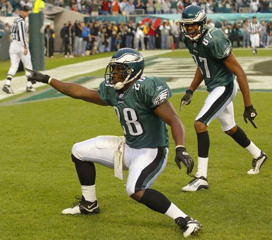 Eagles Running Back Correll Buckhalter Celebrates Editorial Stock Photo ...