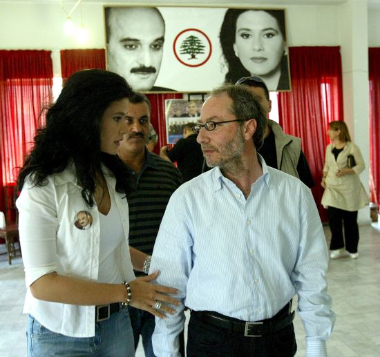 Lebanese Forces Parliament Candidate Strida Geagea Editorial Stock ...
