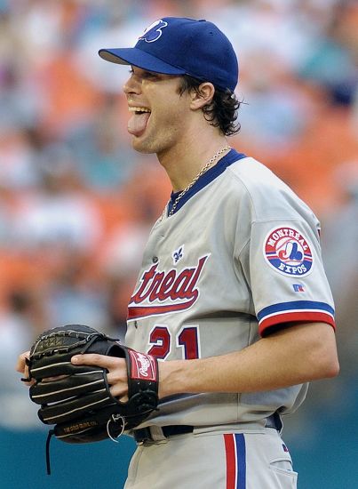 Montreal Expos Pitcher John Patterson Reacts Editorial Stock Photo ...