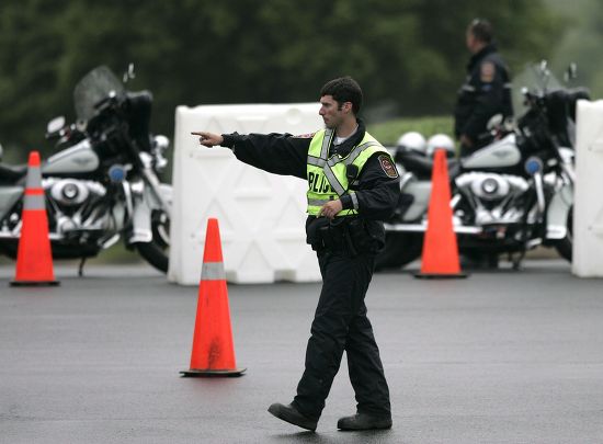 Police Block Traffic Outside Sully District Editorial Stock Photo ...