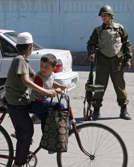 Government Soldier Patrols Streets Eastern Uzbek Editorial Stock Photo ...