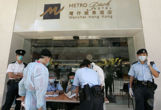 Police Health Workers Wearing Protective Masks Editorial Stock Photo ...