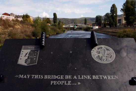 Plaque Inscribed Words May This Bridge Editorial Stock Photo - Stock ...
