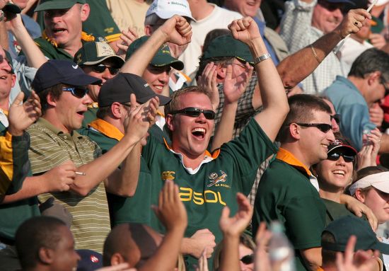 South African Supporters Celebrate Springbok Victory Editorial Stock ...