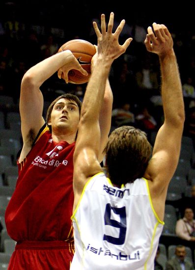 Lottomatica Romas Erazem Lorbek L Tries Editorial Stock Photo - Stock ...