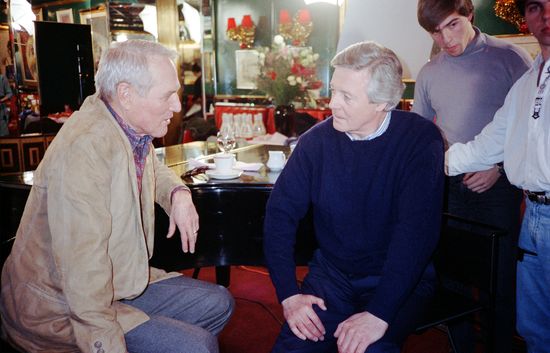 Aspel Meets Paul Newman Tv Paul Editorial Stock Photo - Stock Image ...