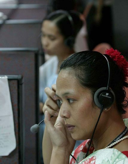 Filipino Operators Call Center Company Get Editorial Stock Photo ...