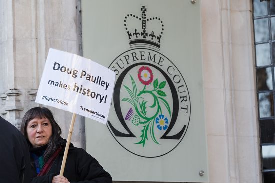 Doug Paulley Supporter Outside Supreme Court Editorial Stock Photo ...