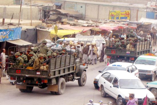 Pakistan Army Trucks Carrying Special Forces Editorial Stock Photo ...