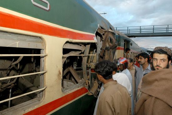 People Examine Damaged Coach Train Arrives Editorial Stock Photo ...