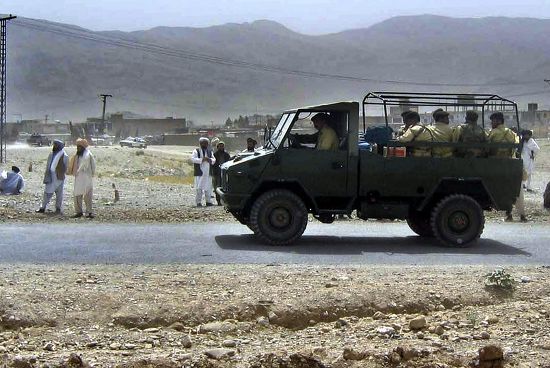 Pakistan Army Vehicle Heads Towards Shakai Editorial Stock Photo ...