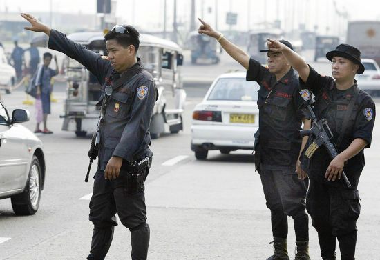 Filipino Elite Police Armed M16 Rifles Editorial Stock Photo - Stock ...