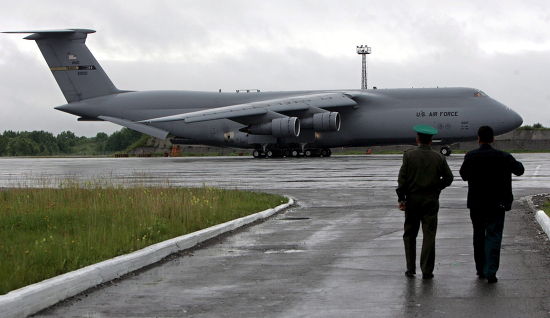 Us Military C5 Cargo Plane Which Editorial Stock Photo - Stock Image ...