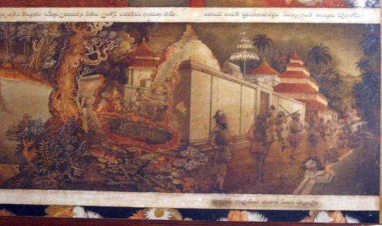 Wall Paintings Depicting Ransacking Kelaniya Raja Editorial Stock Photo ...