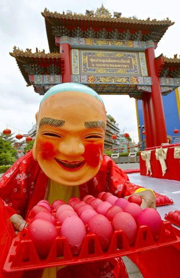Man Wearing Chinese Traditional Mask Shows Editorial Stock Photo ...