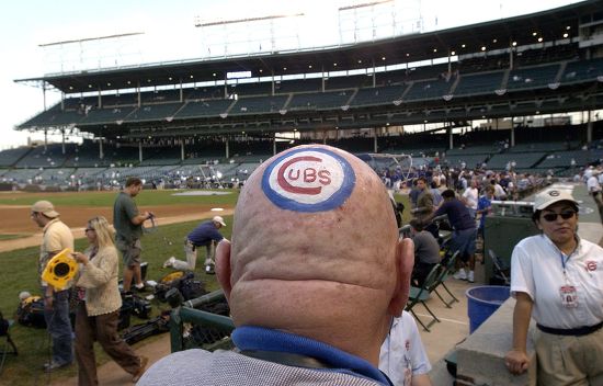 Chicago Cubs Fan Dave Beck Chicago Editorial Stock Photo - Stock Image ...