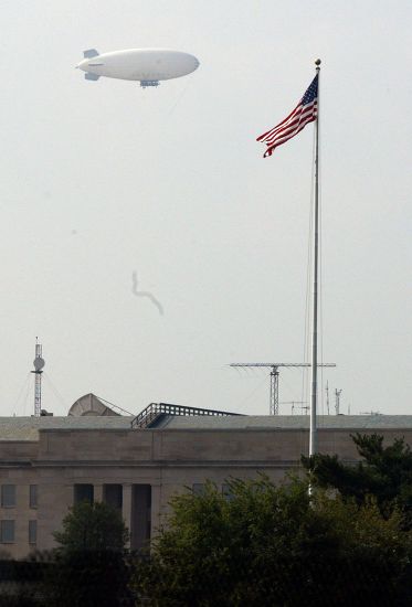 178foot Blimp Floats Near Pentagon Thursday Editorial Stock Photo ...