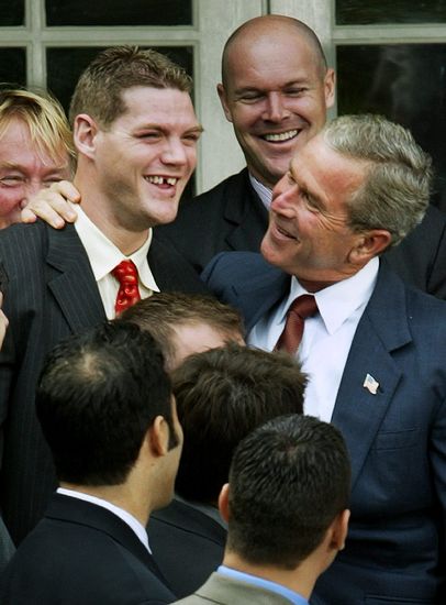 Us President George W Bush Jokes Editorial Stock Photo - Stock Image ...