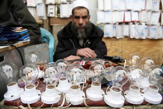 Afghan Vendor Plug Mobile Phones Batteries Editorial Stock Photo ...