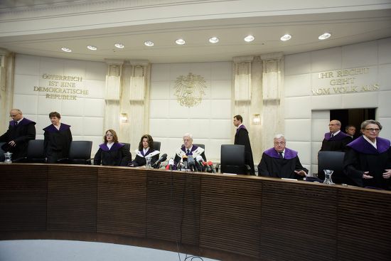 President Austrian Constitutional Court Vfgh Gerhart Editorial Stock ...