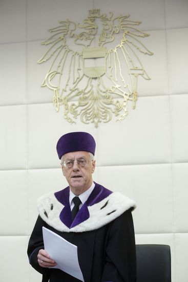 President Austrian Constitutional Court Vfgh Gerhart Editorial Stock ...