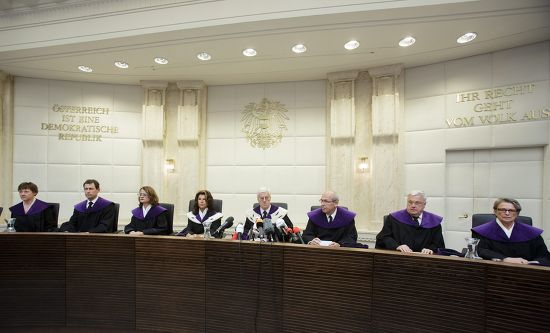 President Austrian Constitutional Court Vfgh Gerhart Editorial Stock ...