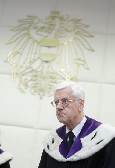 President Austrian Constitutional Court Vfgh Gerhart Editorial Stock ...