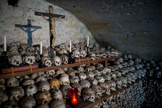 Human Skulls Bones Bone House Beinhaus Editorial Stock Photo - Stock ...