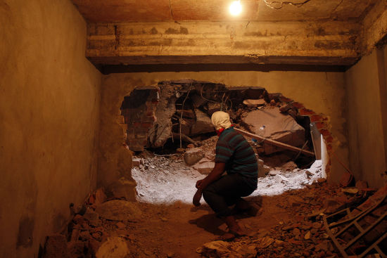Rescue Worker Sees Trapped Body Inside Editorial Stock Photo - Stock ...