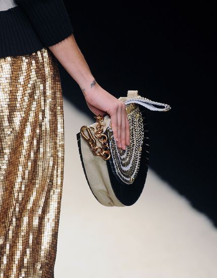 Accessory Detail Models Take Catwalk During Editorial Stock Photo ...