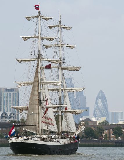 Squarerigged Two Mast Brig Mercedes Netherlands Editorial Stock Photo ...