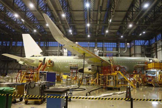 A320 Passenger Aircraft Final Assembly Line Editorial Stock Photo ...