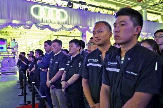 Workers Seen During Opening Ceremony Audi Editorial Stock Photo - Stock ...