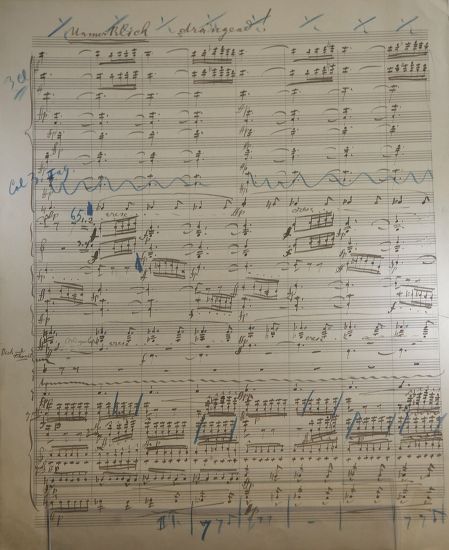 Signed Manuscript By Gustav Mahler His Editorial Stock Photo - Stock ...