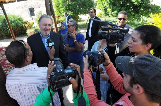 British Archaeologist Egyptologist Nicholas Reeves 2l Editorial Stock ...