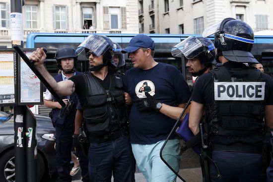 Riot Police Officers Arrest Man After Editorial Stock Photo - Stock ...