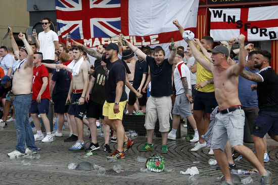 English Supporters Chant Slogans They Clash Editorial Stock Photo ...