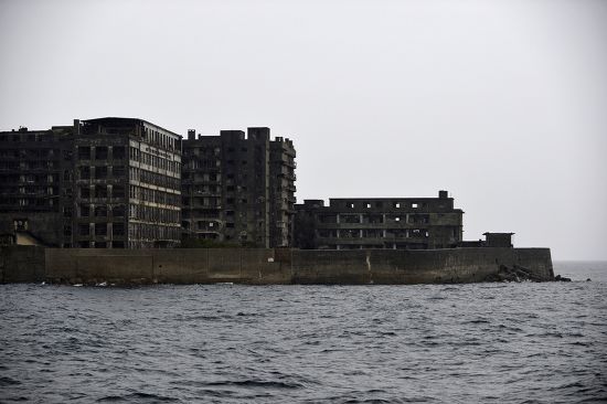 Ruins Apartment Blocks On Hashima Island Editorial Stock Photo - Stock ...