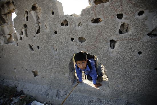 Palestinian Student Smiles During His Return Editorial Stock Photo ...