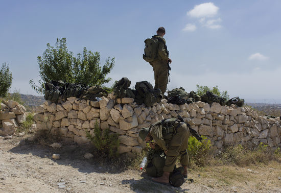 Israeli Solder Drinks Some Water Another Editorial Stock Photo - Stock ...