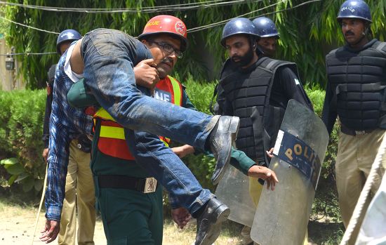 Rescue Worker Shifts Man Who Injured Editorial Stock Photo - Stock ...