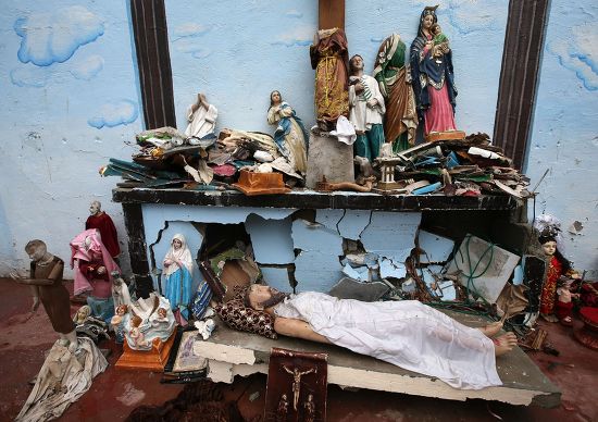 General View Damaged Religious Icons Inside Editorial Stock Photo ...