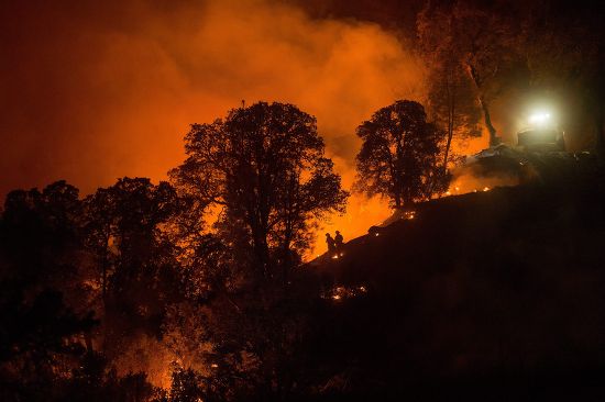 Firefighters Light Backfire While Battling Socalled Editorial Stock ...